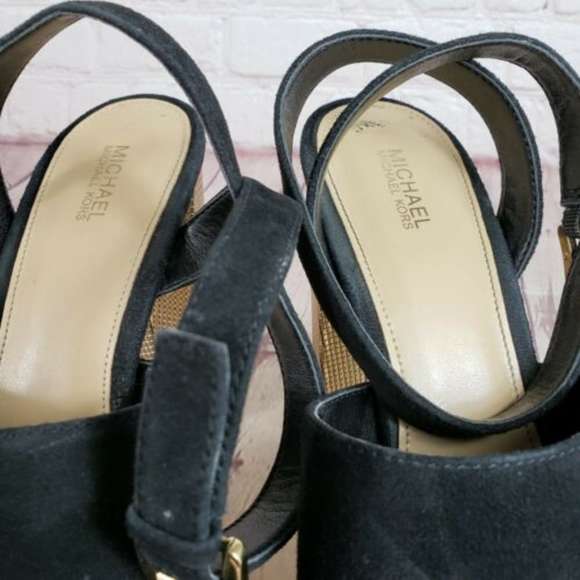 Michael Kors | Shoes | Michael Kors Mk Heels Strappy Platform Shoes ...